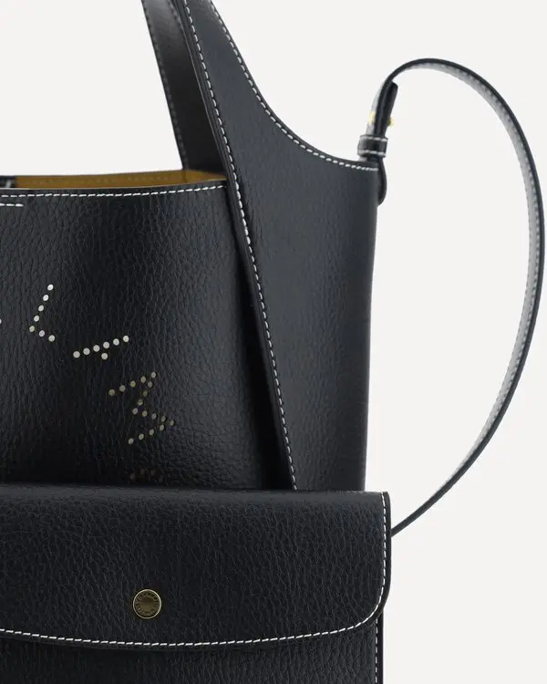 Stella McCartney Faux Leather Shoulder Bag With Monogram Detail