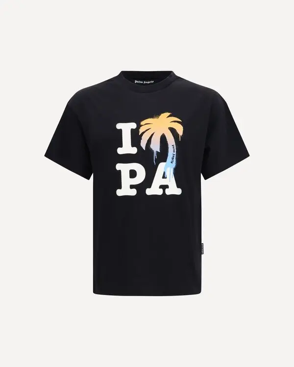 Palm Angels I Ove Pa T-shirt Mae - Black