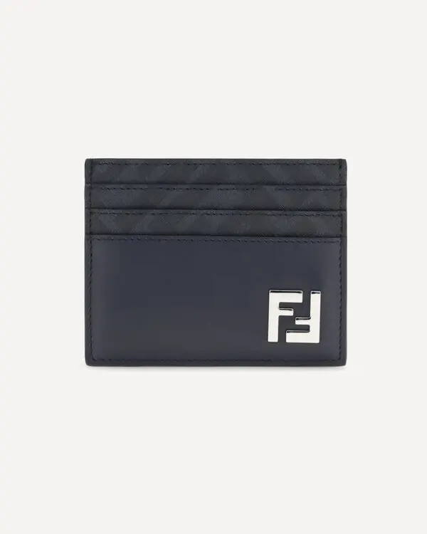 Fendi Squared Card Holder - Blue