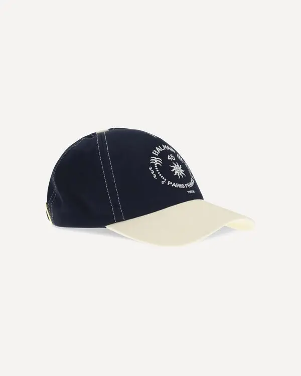 Balmain Two-tone Logo Baseball Cap