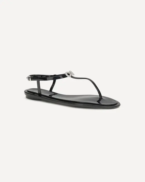 Mach & Mach Double Bow Sandals - Black