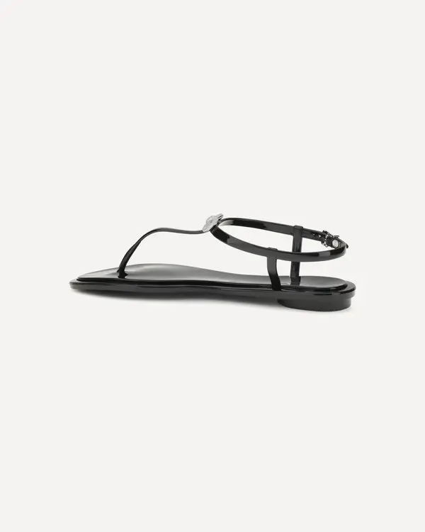 Mach & Mach Double Bow Sandals - Black