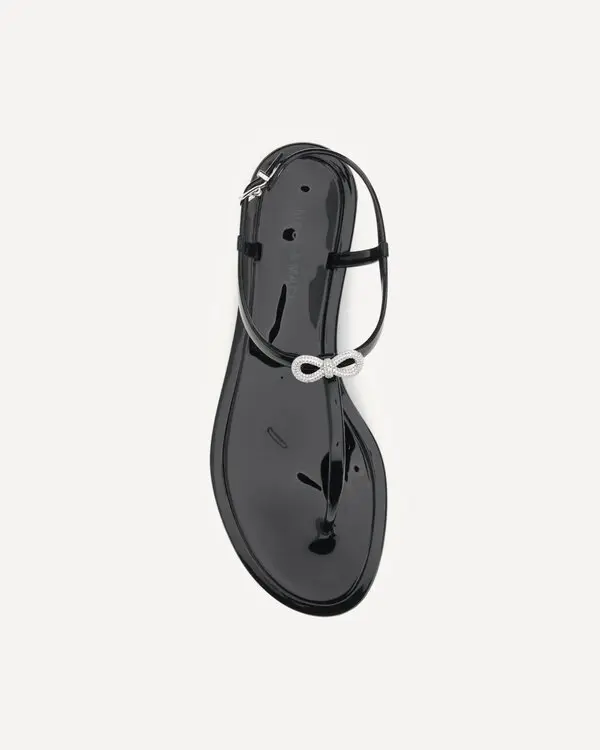 Mach & Mach Double Bow Sandals - Black
