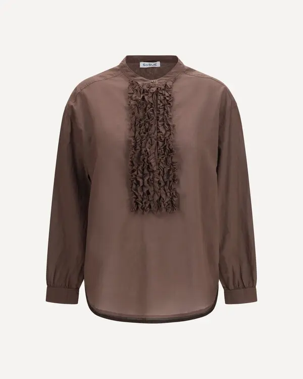 SOSUE Ruffled Shirt With Button Closure