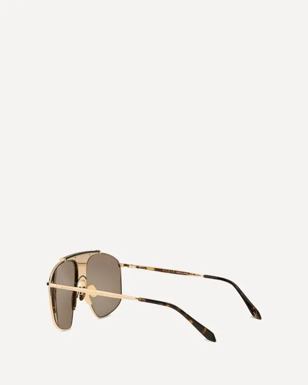 Alaïa Square Aviator Sunglasses