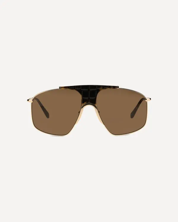 Alaïa Square Aviator Sunglasses