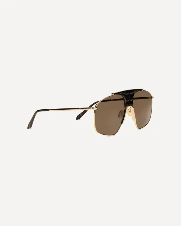 Alaïa Square Aviator Sunglasses