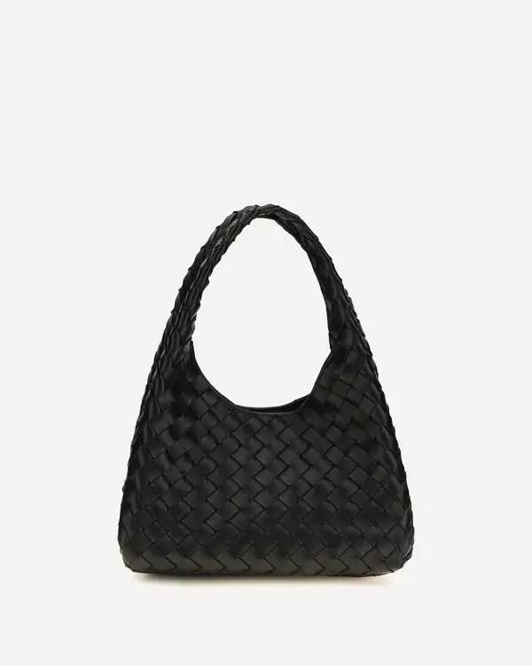 Bottega Veneta Campana Shoulder Bag - Black