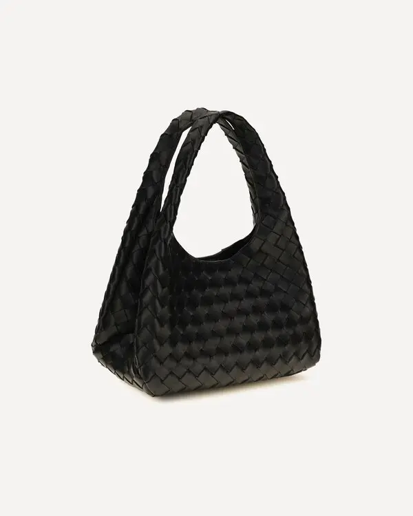 Bottega Veneta Campana Shoulder Bag - Black