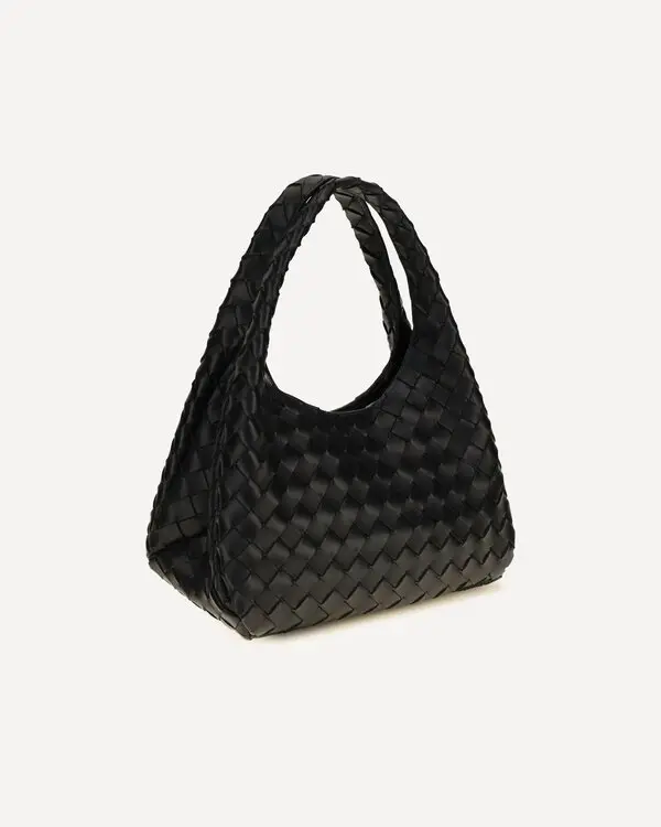 Bottega Veneta Campana Shoulder Bag - Black