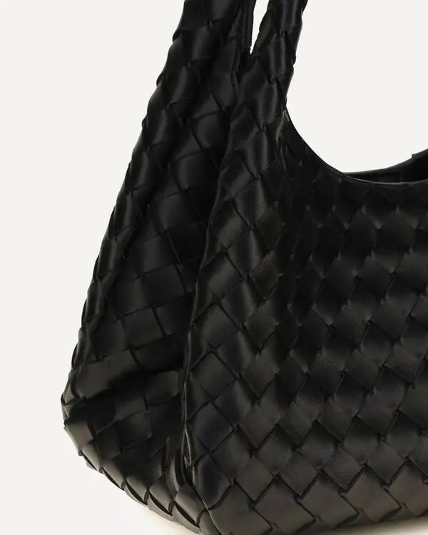 Bottega Veneta Campana Shoulder Bag - Black
