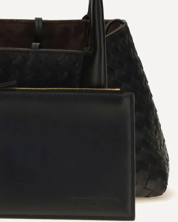 Bottega Veneta Pinacoteca Small Handbag - Black