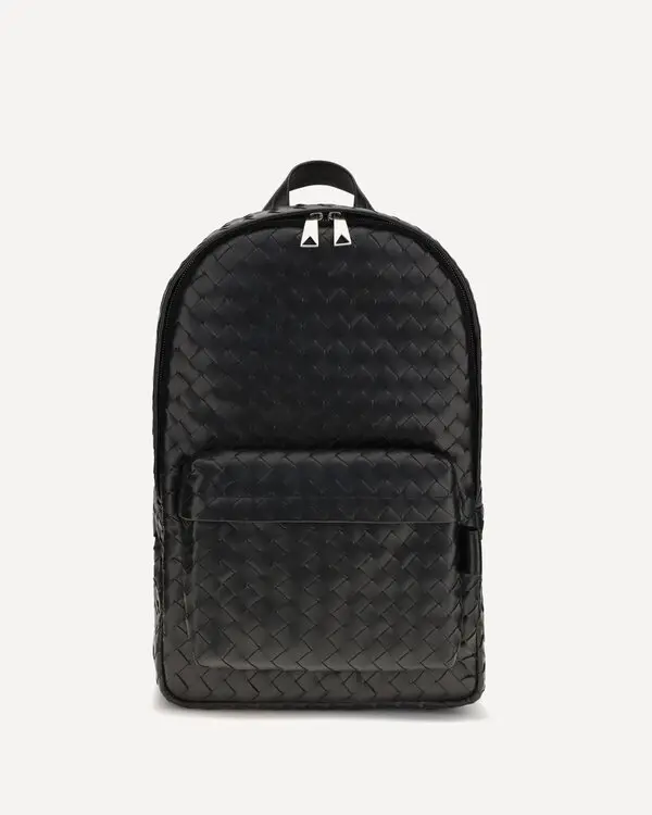 Bottega Veneta Intrecciato Backpack - Black