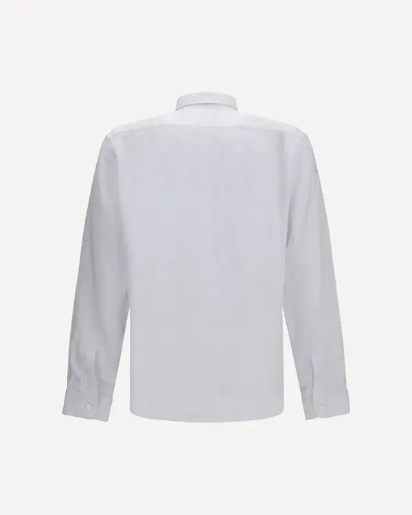Hugo Boss Reguar-fit Inen Shirt Mae - White