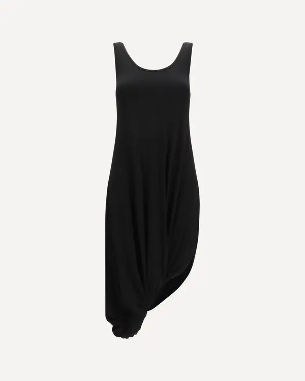 Loewe Asymmetrical Draped Viscose Dress