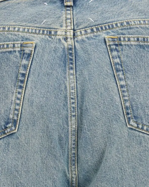 MARGIELA Maison Belt-loop Jeans In Light Wash Denim
