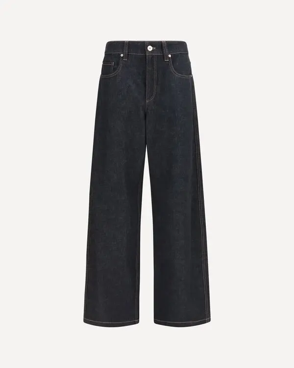 Brunello Cucinelli Straight-leg Denim Jeans - Blue