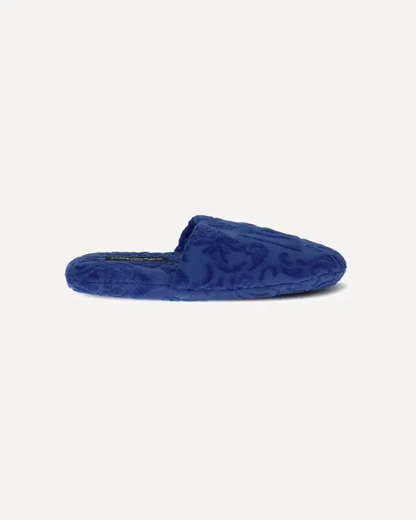 Dolce & Gabbana Jacquard Cotton Terry Slippers