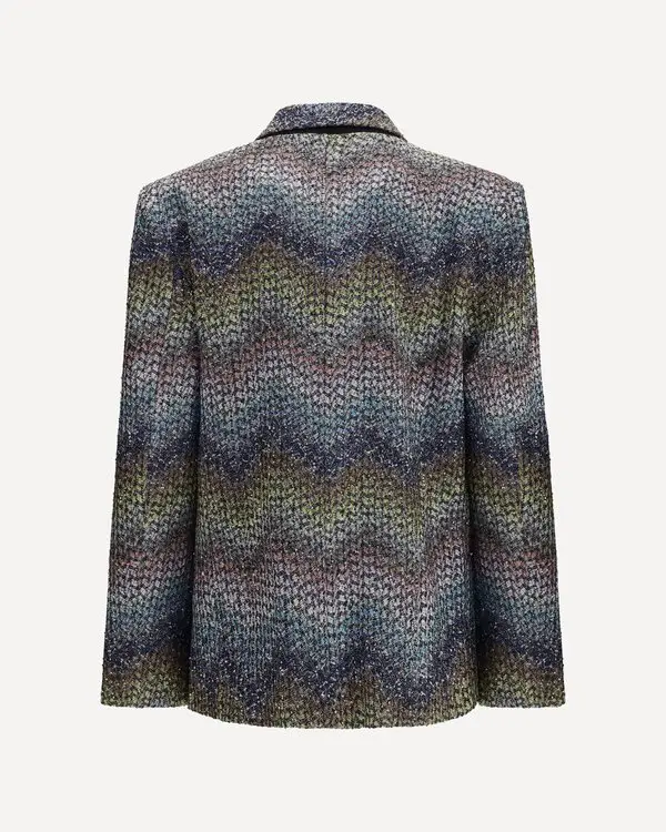 Missoni Single-breasted Lamé Viscose Blazer With Sequins