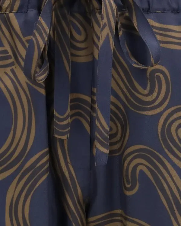 Loewe Lightweight Printed Silk Twill Wide Leg Pants