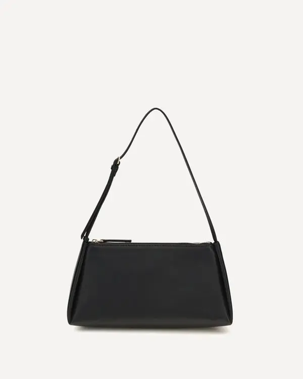 Calvin Klein Aurelis Handbag In Smooth Leather - Black