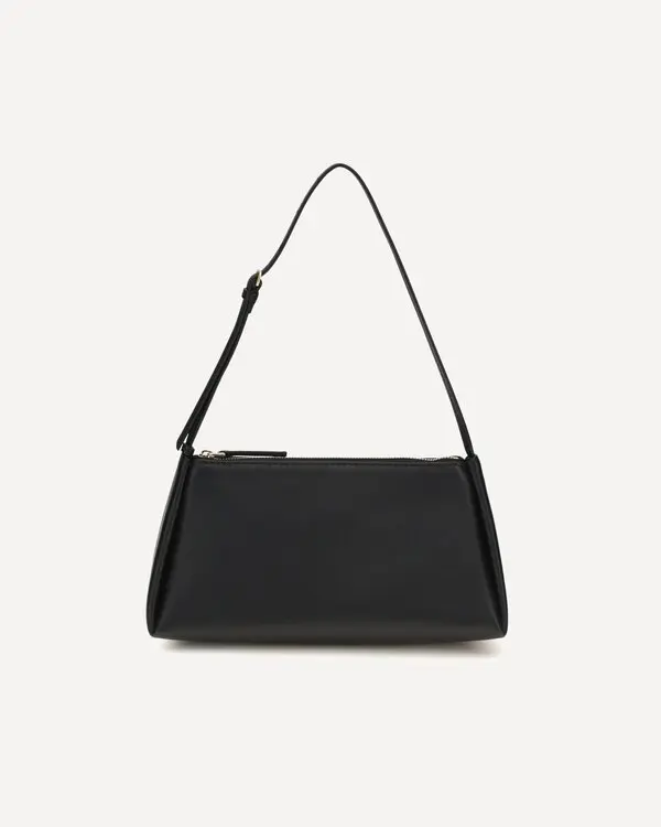 Calvin Klein Aurelis Handbag In Smooth Leather - Black