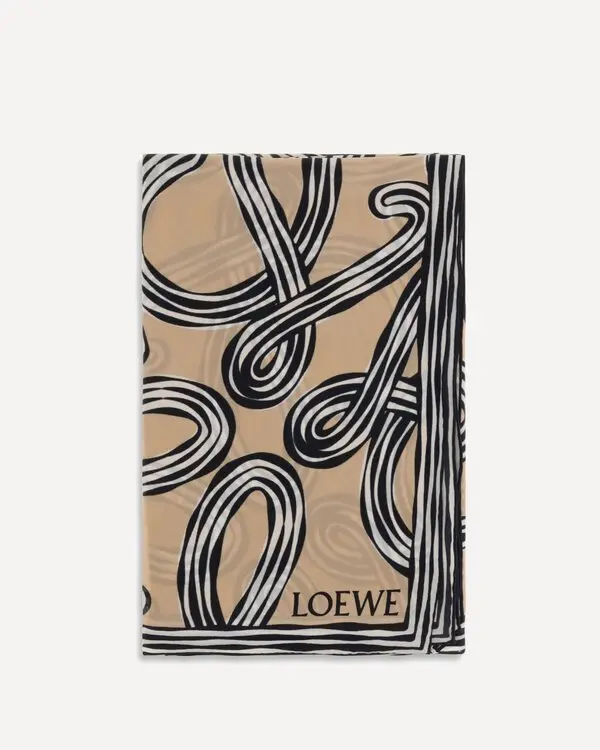 Loewe Silk Scarf X Paula's Ibiza - Beige