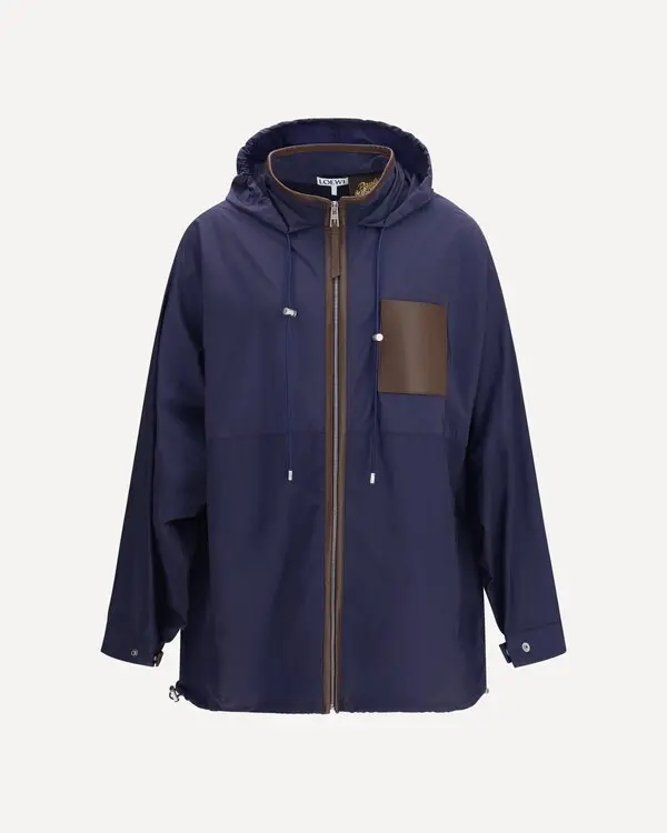 Loewe X Paula's Ibiza Hooded Technical Fabric Jacket - Blue