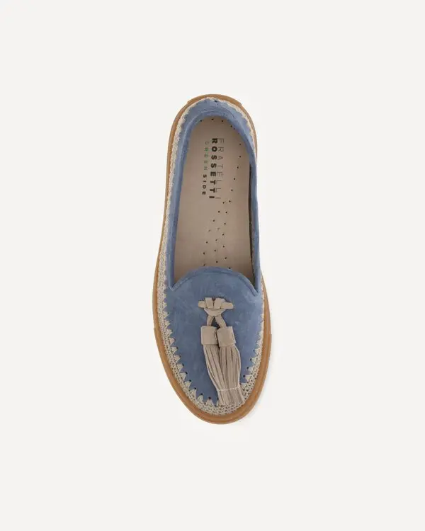 Fratelli Rossetti Suede Loafers With Crochet And Tassel Detail