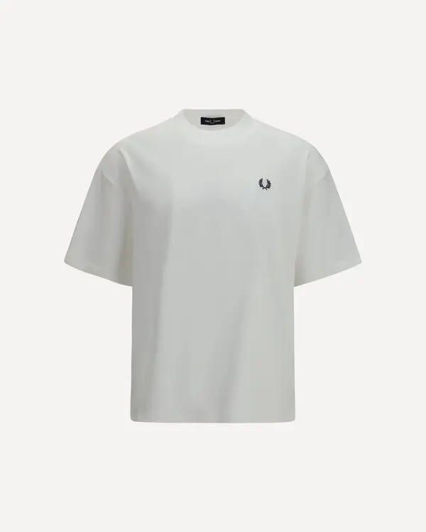 Fred Perry Aure Wreath Print T-shirt Mae - White