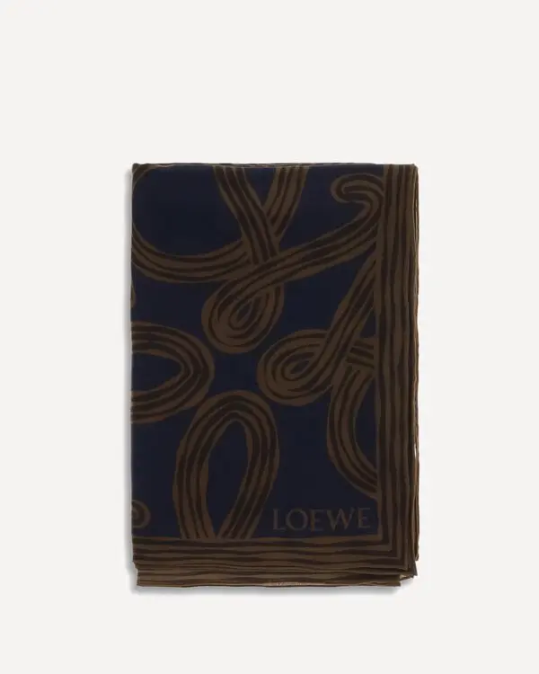 Loewe Silk Scarf X Paula's Ibiza - Brown