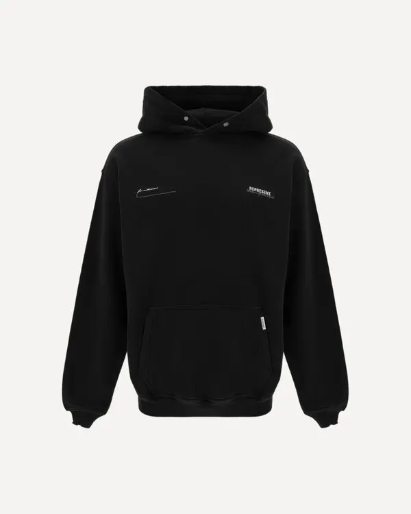 REPRESENT Cotton Hoodie With Monogram Detail