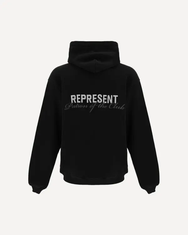 REPRESENT Cotton Hoodie With Monogram Detail