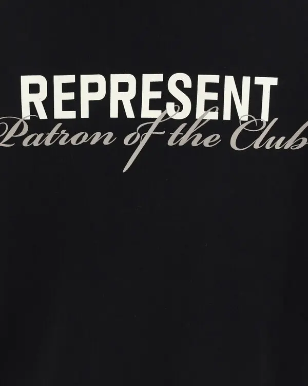 REPRESENT Cotton Hoodie With Monogram Detail