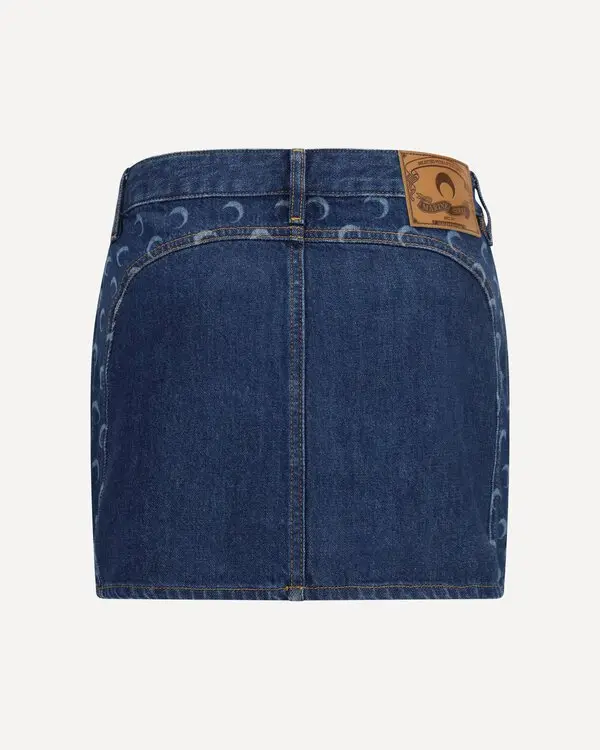 MARINE SERRE Zipped Mini Skirt