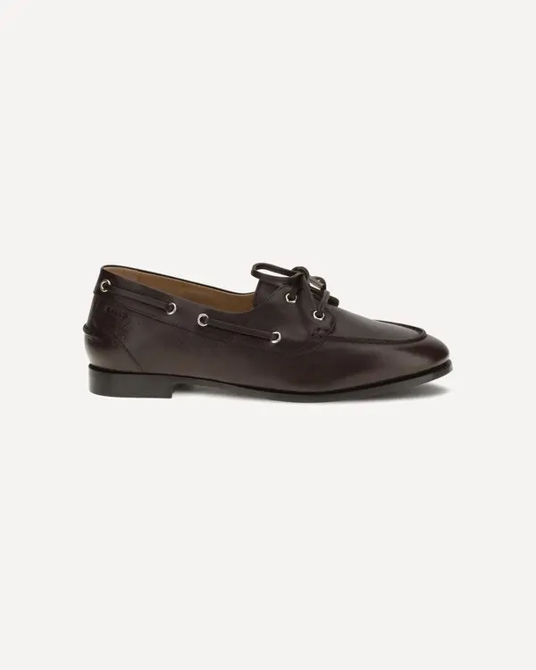 Bally Plume Loafers In Vegetable-tanned Buffalo Leather - Brown