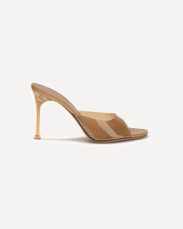 Amina Muaddi Alexa Glass Mules