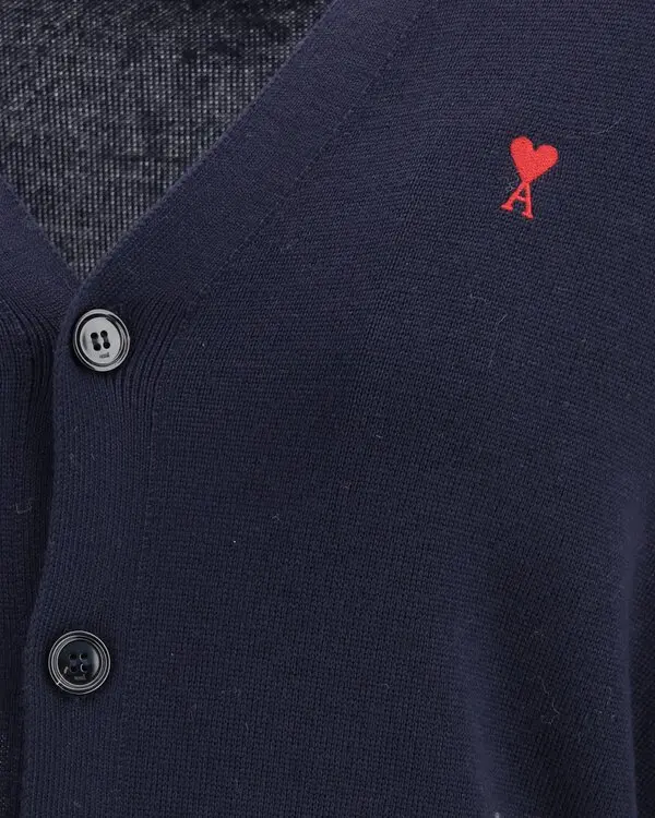 AMI Paris De Coeur Cardigan - Blue