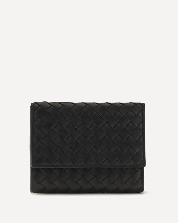 Bottega Veneta Intrecciato Bifold Wallet - Black