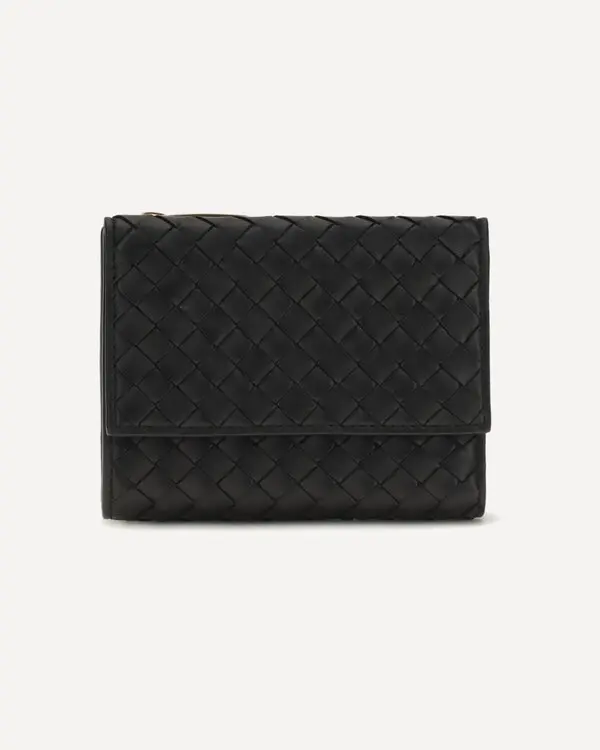 Bottega Veneta Intrecciato Bifold Wallet - Black
