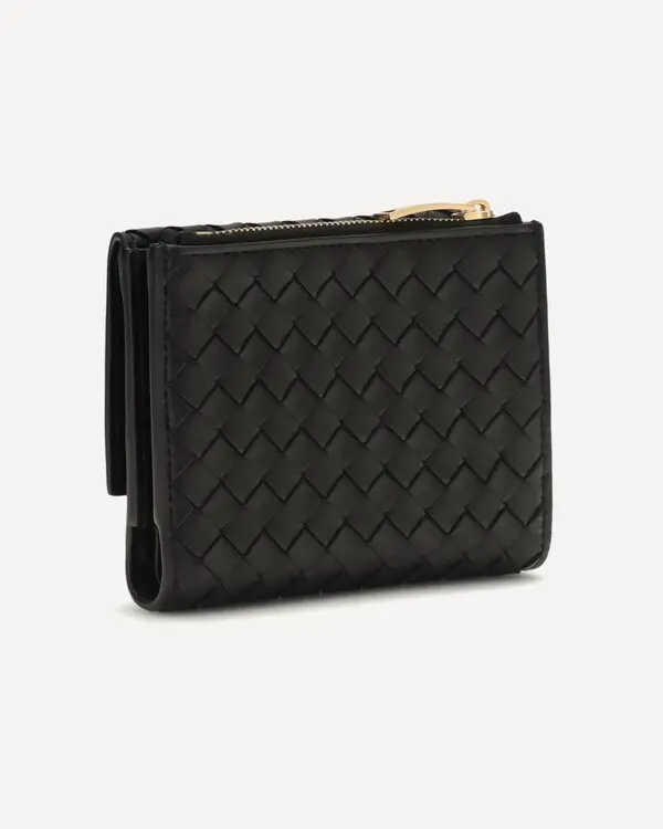 Bottega Veneta Intrecciato Bifold Wallet - Black