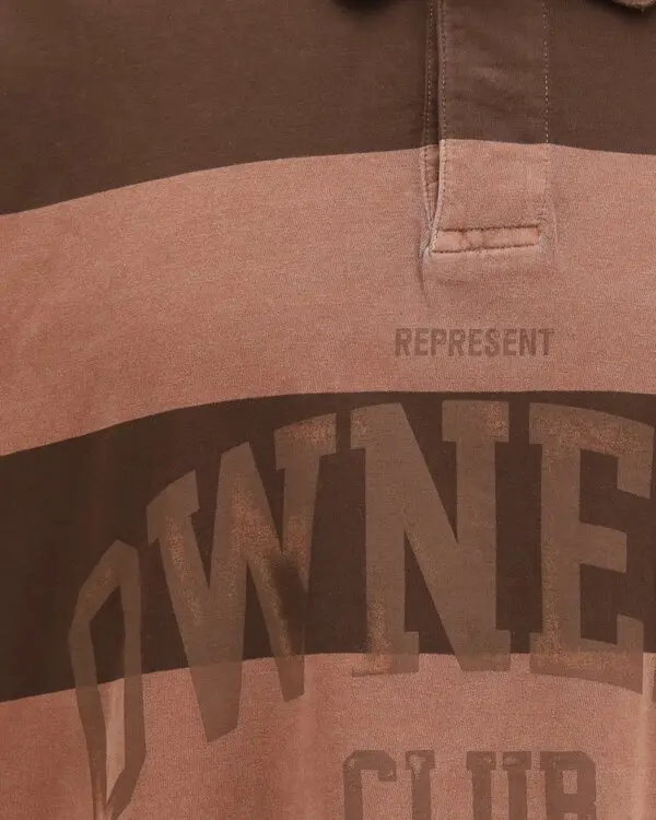 REPRESENT Striped Owners Club Rugby Polo