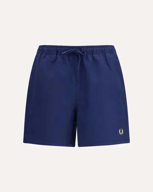 Fred Perry Swim Shorts With Embroidered Laurel Wreath