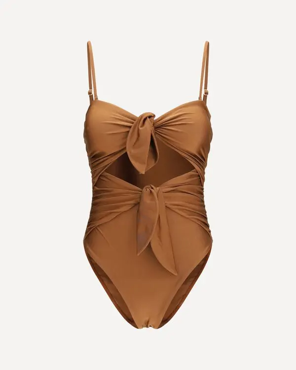 Zimmermann Aster One Piece Swimsuit - Beige