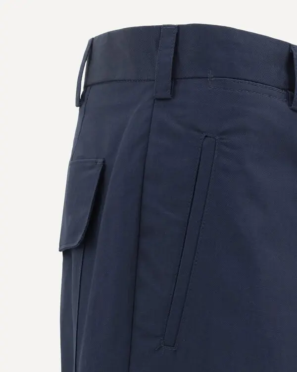 GERMANO Cotton Pants With Turn-up Hem