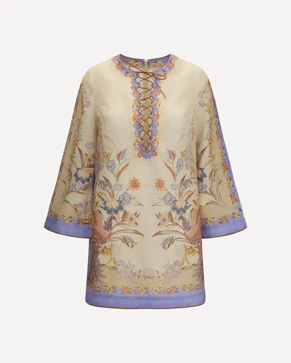 Zimmermann Indra Floral Tunic Dress - Multicolour