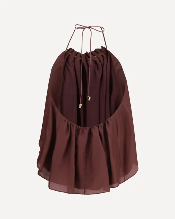 Zimmermann Aster Beaded Ruched Top
