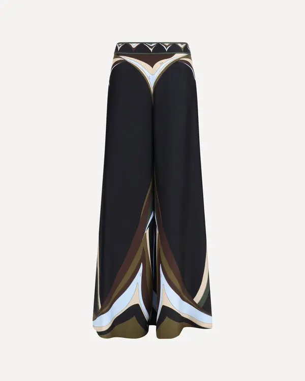 Emilio Pucci Silk Printed Palazzo Pants