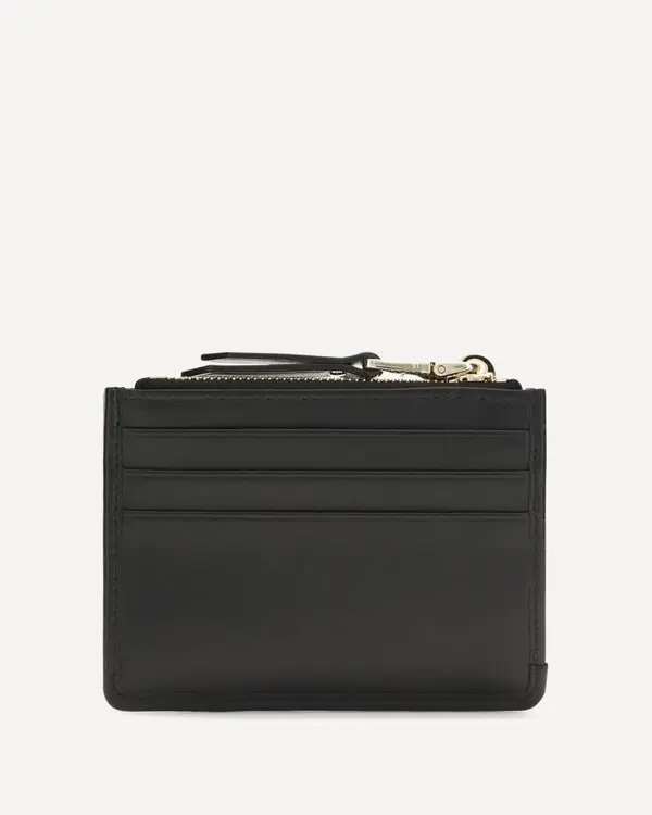 Miu Miu Leather Wallet With Logo - Black