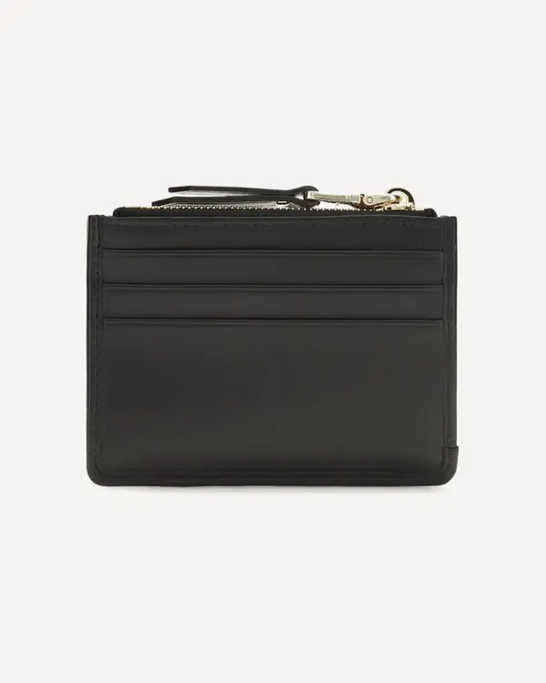 Miu Miu Leather Wallet With Logo - Black
